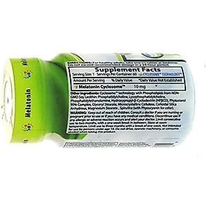 NATURE'S ESSENTIALS Melatonin 10mg (3mg Immediate Release & 7mg Extended Release) with Advanced Cyclosome Liposomal Delivery Technology - 60 Tablets