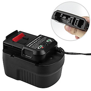 Replacement for Black and Decker 9.6V-18V Battery Charger: 90571729, 90556254-01, 90592360-01 Compatible with Black and Decker 18V 14.4V 12V 9.6V NiCad & NiMh Battery