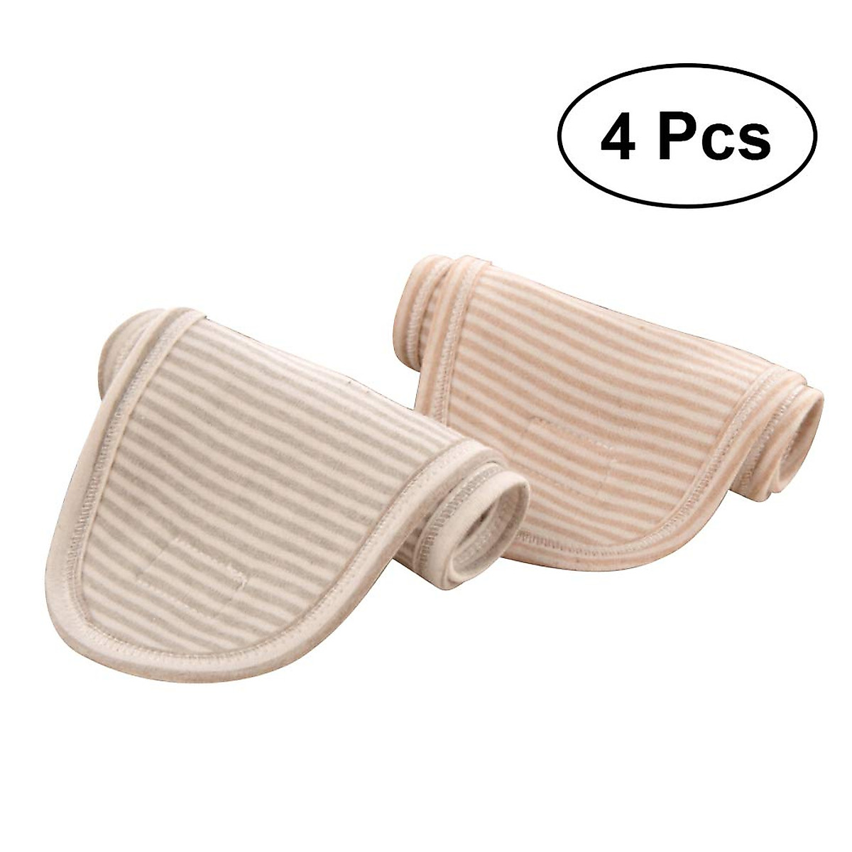 SUPVOX 4pcs Infant Belly Bands Infant Umbilical Belts Toddler Belly Protection Wraps Cotton Adjustable Navel Protectors (Random Color)