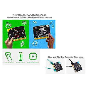 Waveshare BBC Micro:bit V2 Upgraded Processor Built-in Speaker and Microphone with Touch Sensitive Logo