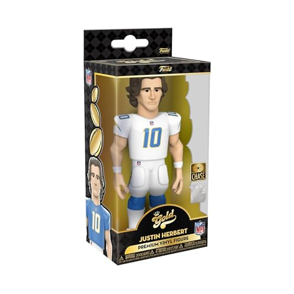 Funko Gold 5 NFL: Chargers- Justin Herbert (Styles May Vary)