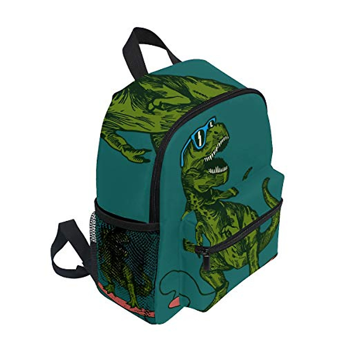 T-Rex Dinosaur Surfer Toddler Backpack Kindergarten Preschool Kids Bag for Boys Girls Age 3-7