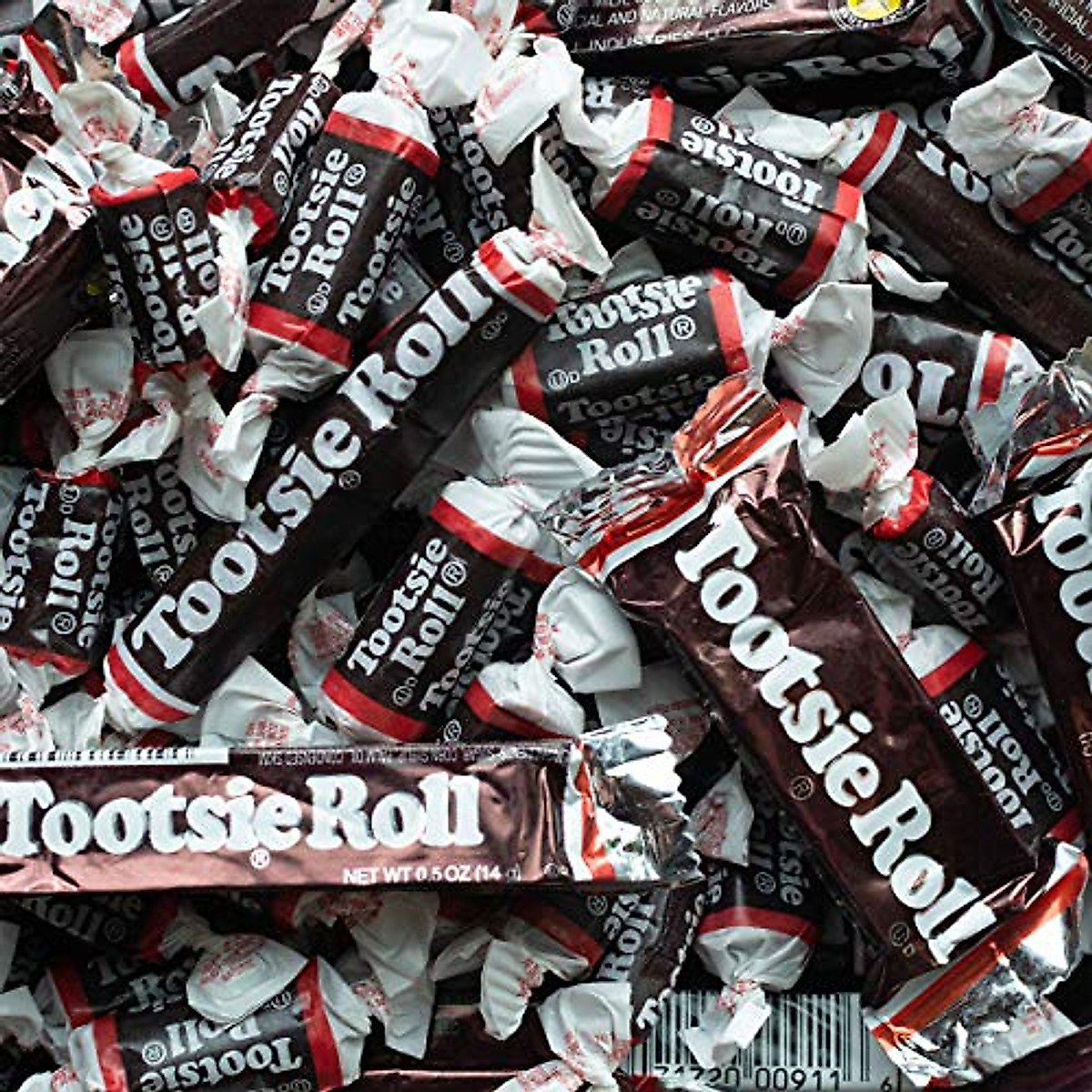 Tootsie Roll Mega Mix, 5 Different Shapes and Sizes of Classic Chocolatey Tootsie Rolls, 4 Pound