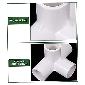 Happyyami 20 Pcs Water Pipe Elbow Clothes Rack with Shelf Carassosories Pvc Fittings Pvc Pipe 1/2 Inch Dress Hangers Elbow Fitting Tee Corner Fitting 4 Way Pvc Tee Pvc Pipe Connector Frame