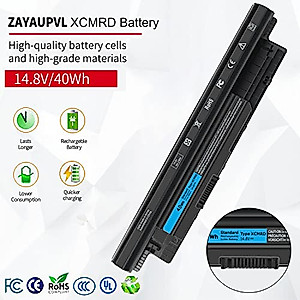 40WH XCMRD 14.8V Battery for Dell Inspiron 15 3000 Series 15 3521 3537 3531 3542 3543 3541 3878 15R 5521 5537 17 3721 3737 17R 5737 5721 14 3421 3442 3443 Latitude 3440 3540 P28F P40F P26E T1G4M 49VTP