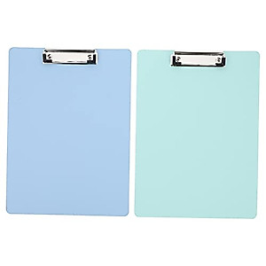 2pcs A4 Folder Board Nursing Clip Board Paper Binder Clipboard A4 Letter Size Clipboards Clipboard Hardboard Clipboard Exam Paper Clips A4 Clip Boards for Metal Thin