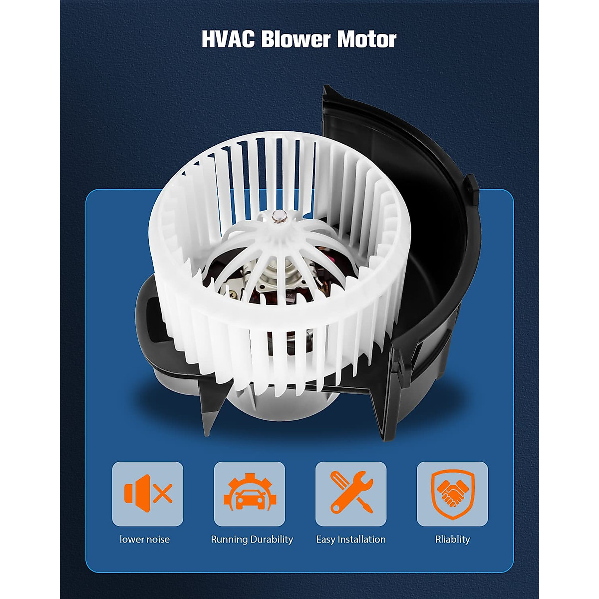 ECCPP HVAC AC Heater Blower Motor AC w/Fan Cage Front fit for 07-2015 for Audi Q7 /03-2010 for Porsche Cayenne /04-2010 for VW Touareg