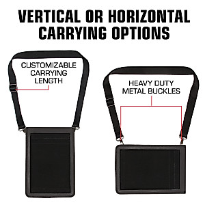 USA Gear Tablet Sleeve - Tablet Carrying Case with Open Front Design & Shoulder Strap - Compatible with Samsung Galaxy Tab 9.6, iPad 5th-9th Gen, 9.7" iPad Air 2 and iPad Pro, and More 9" Tablets