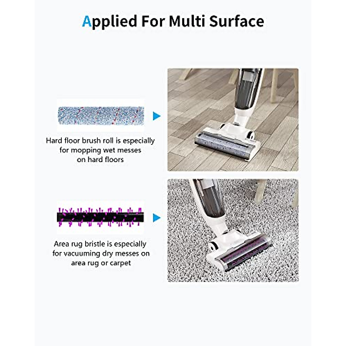 Ecowell WCVP02 Shop Wet Dry Vacuum Cleaner and Mop, 8.6 Pounds, White