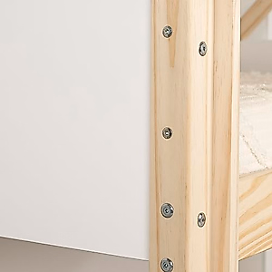 South Shore Sweedi, Twin Bunk Bed, Natural Wood