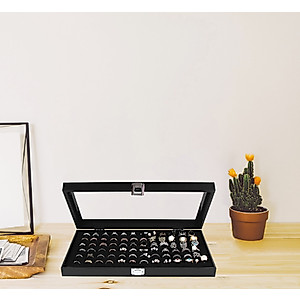 J JACKCUBE DESIGN Ring Organizer - Versatile Ring Display Case and Ring Case - Perfect for Storing and Showcasing Multiple Rings - Elegant Ring Jewelry Box and Storage Solution - MK248A