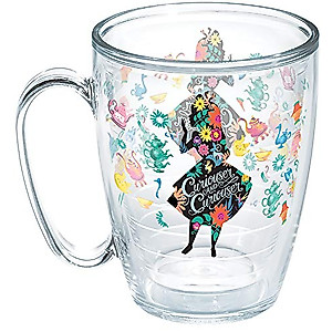 Tervis Disney - Alice In Wonderland Curiouser Insulated Tumbler with Wrap, 16 oz Mug, Clear