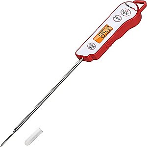 ThermoPro TP15 Waterproof Instant Read Food Thermometer, Digital Meat Thermometer for Cooking and Grilling, Backlight Kitchen Thermometer, BBQ Smoker Cooking Thermometer with Probe Calibration