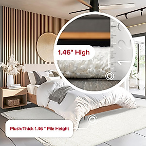 nuLOOM Neva Solid 2x12 Runner Shag Rug for Living Room Bedroom Dining Room Nursery Entryway Hallway, Ivory