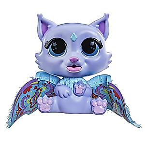 FurReal Flitter The Kitten Color-Change Interactive Feeding Toy, Lights and Sounds, Ages 4 and up