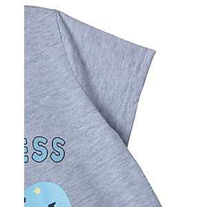 Jashe Panda Pajamas for Girls Size 12 Short Sleeve & Pants Fall PJ Pal Toddler Kids Jammies Set Grey & Purple