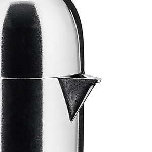 Alessi A9095/6 B La Cupola 6-Cup Silver Aluminum Espresso Maker With Black Handle