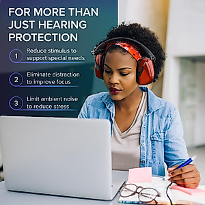 HEARTEK Hearing Protection Noise Cancelling Ear Muffs, Shooting Ear Protection