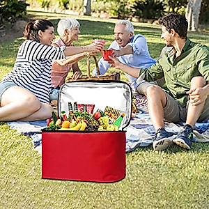 Ranley Thermal Food Bag | Insulated Grocery Bags with Zippered Top | Reusable Catering Supplies for Camping, Hot and Cool Food, Drinks, Beverage, Fruit, Vegetable