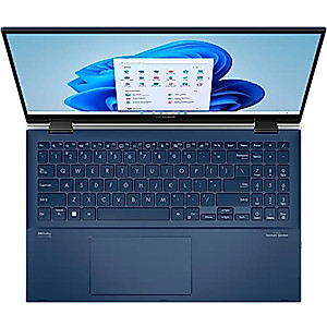 Best Notebooks Zenbook Pro 15 Flip Q539ZD 15.6-inch OLED 2-in-1 Touch Screen 12th Gen i7-12700H Intel Arc A370M Graphics, 4GB GDDR6 Window Hello Active Stylus (1TB SSD|16GB RAM|11 Home), Azurite Blue