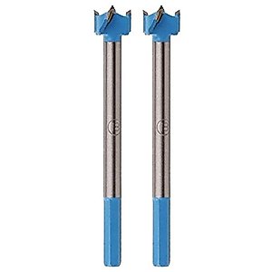 2Pcs 18mm Forstner Drill Bit with 7mm Hex Shank, Carbide Hinge Boring Drill Bit