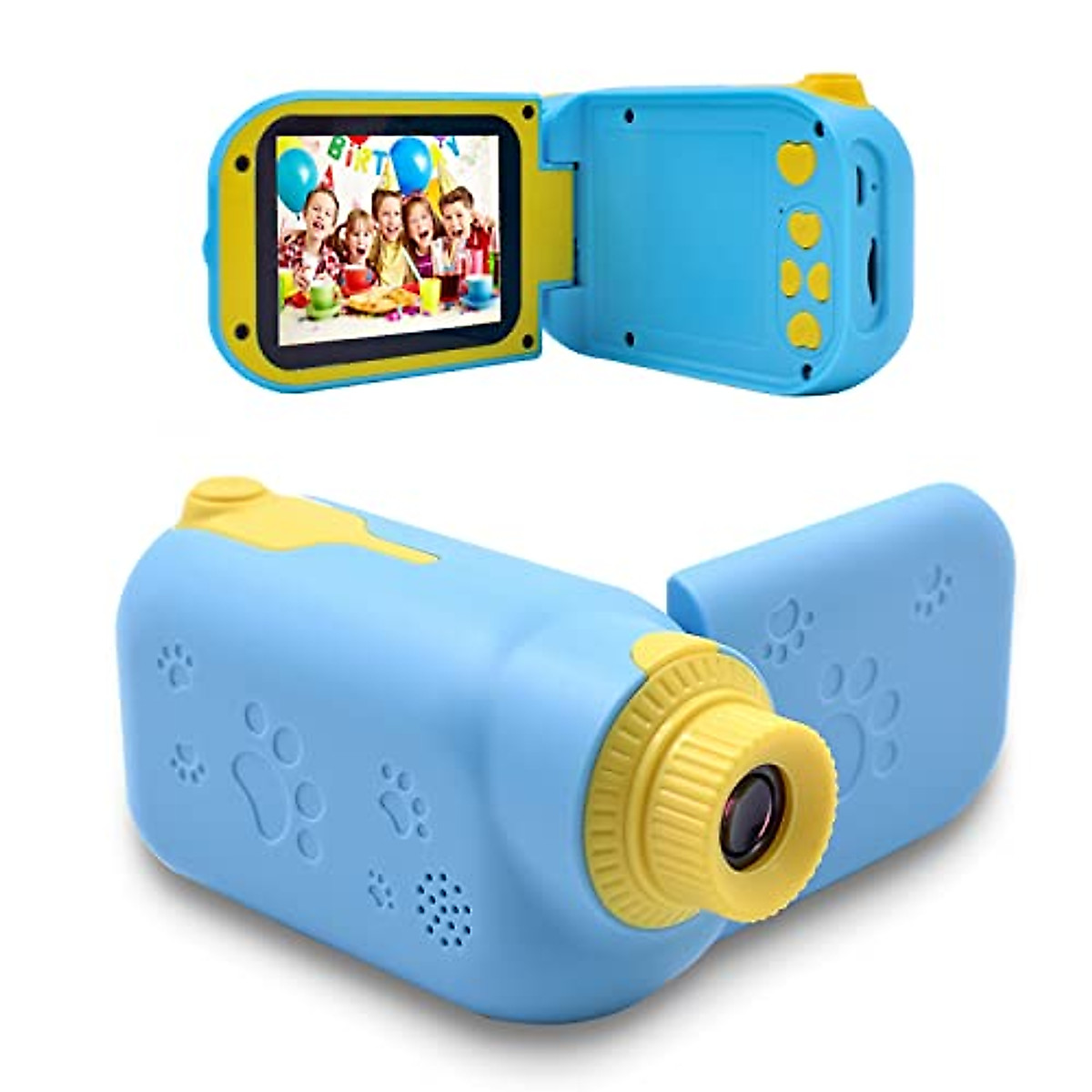 Acelane Kids Camera Digital Video Camera Recorder Mini Camcorder with 1080P 2.4 inch Screen, 32GB SD Card, Rechargeable, Birthday Christmas Holiday Party Gift Toy for Toddler Boys Girls Age 3+, Blue
