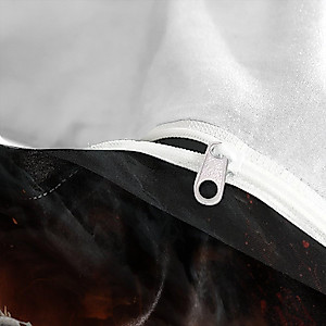 Flame Dragon for Teens And Adults Quilt Cover 3D Print Mythical Creature Comforter Covers Duvet Cover with Pillow Cases Bedding Set Soft Microfiber with Zipper Closure 3 Pieces Queen（228x228cm）