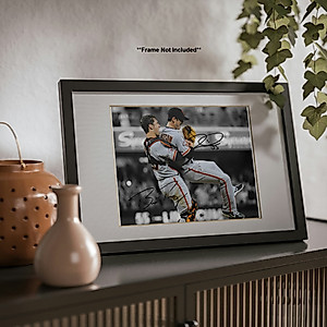 Ikonic Fotohaus Buster Posey Tim Lincecum Signed Photo Autograph Print Wall Art Home Decor