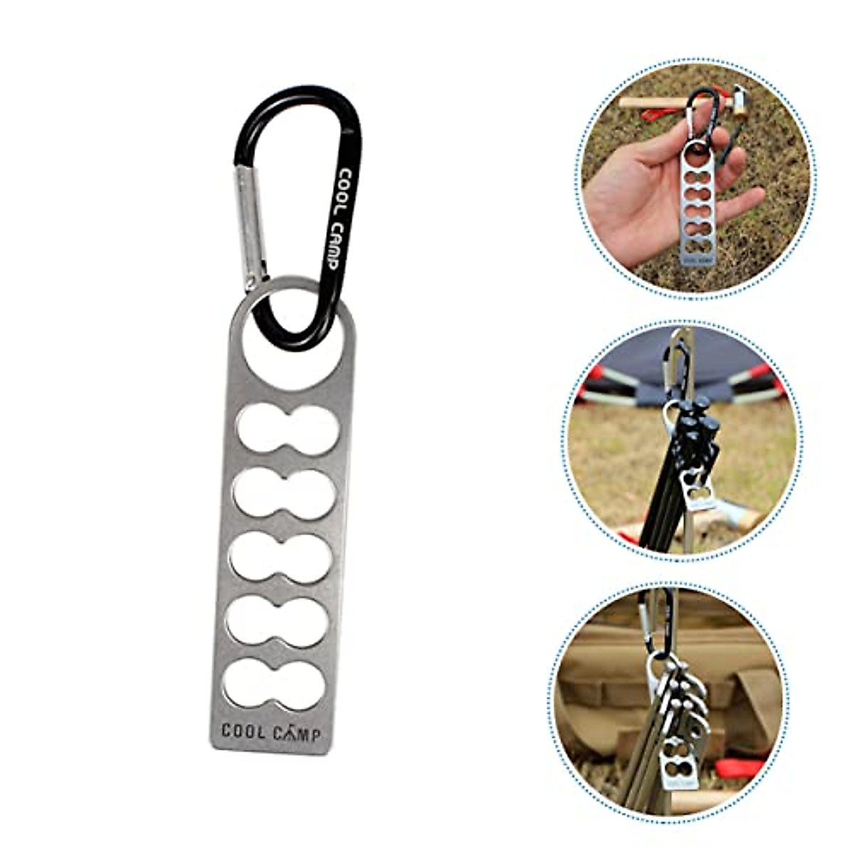 Outanaya Canopies Accessory Bike Attachment Pegs Camping Container Stake Garden Daily Peg Outdoor Spikes Stakes Holder Practical Spike with Hiking Tool Convenient for Steel Nail Camping Storage Tools