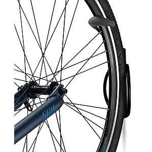 Schwinn Wall Mount Bike Hanger, Space Saving Vertical Garage Storage for Bicycle, Fits Up to 3 Inch Tire Width, Can Hold Up to 50 lbs., Hangs One Bike, Black