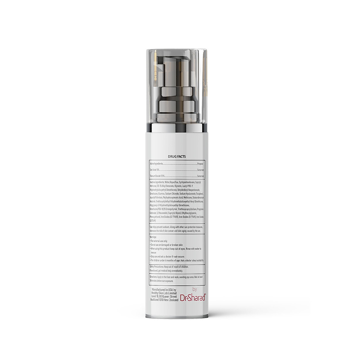 Healthy Skin Lab Protect Tinted Moisturizer & Mineral Sunscreen SPF 50, Hyaluronic Acid, Zinc Oxide, Titanium Dioxide for Deep Hydration, Dermatologist-Tested, Suitable for All Skin Types, 50ml