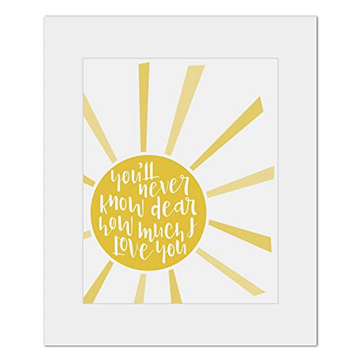 You Are My Sunshine inspired song lyric wall art print, music poster home decor gift for bedroom living room baby nursery