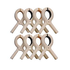 12 Pack Beach Towel Clips - Heavy-Duty Plastic Clothes Pins-Windproof Clothes Clips- Securely Holds Towels, Clothes, and More - Perfect for Beach Chairs, Picnic Tables, and Outdoor Activities