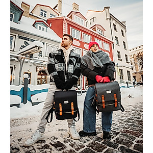 Modoker Vintage Women Laptop Backpack Bookbag for Women, Travel College School Backpack with USB Charging Port Fashion Rucksack Backpack Fits 15.6 Inch Notebook, Purple