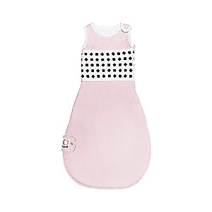 Nanit Breathing Wear Sleeping Bag – 100% Cotton Baby Sleep Sack - Works Pro Baby Monitor to Track Breathing Motion Sensor-Free, Real-Time Alerts, Size Large, 12-24 Months, Blush Pink