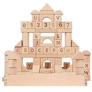 Arthopt Wooden Stacking Rocks (82PCS)