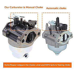 Carbhub GCV160 Carburetor for Honda GCV160 GCV160A GCV160LA GCV160LA0 GCV160LE HRB216 HRS216 HRT216 HRZ216 Carb Replaces 16100-Z0L-023 16100-Z0L-853 16100-ZMO-803 16100-ZMO-804 6212849 7862345