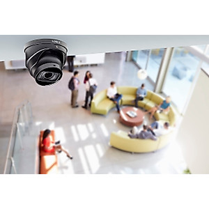 Lorex LNE9383 4K Nocturnal 4 Series IP Wired Dome Camera with Motorized Varifocal Lens and Listen-in Audio (Black)