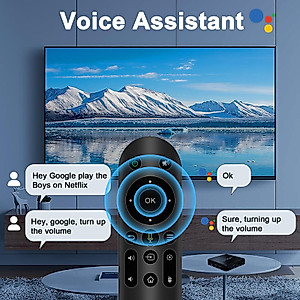 Android TV Box, Smart TV Box Android 12.5 Ultra 4K HDR 2.4G 5G Dual Band WiFi Smart Streaming Media Player Bluetooth 5.2 Quad-Core 64 Bits Support Dolby Audio with Voice Remote Control for Home Office