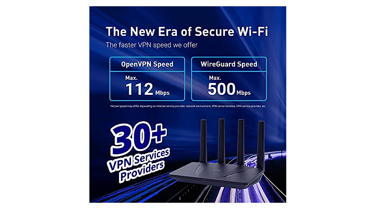 GL.iNet GL-AX1800(Flint) WiFi 6 Router -Dual Band Gigabit Wireless ...