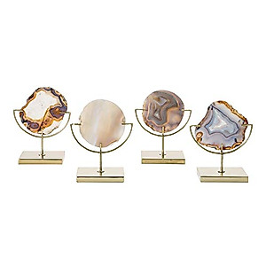 Main + Mesa Natural Brown Agate on Stand