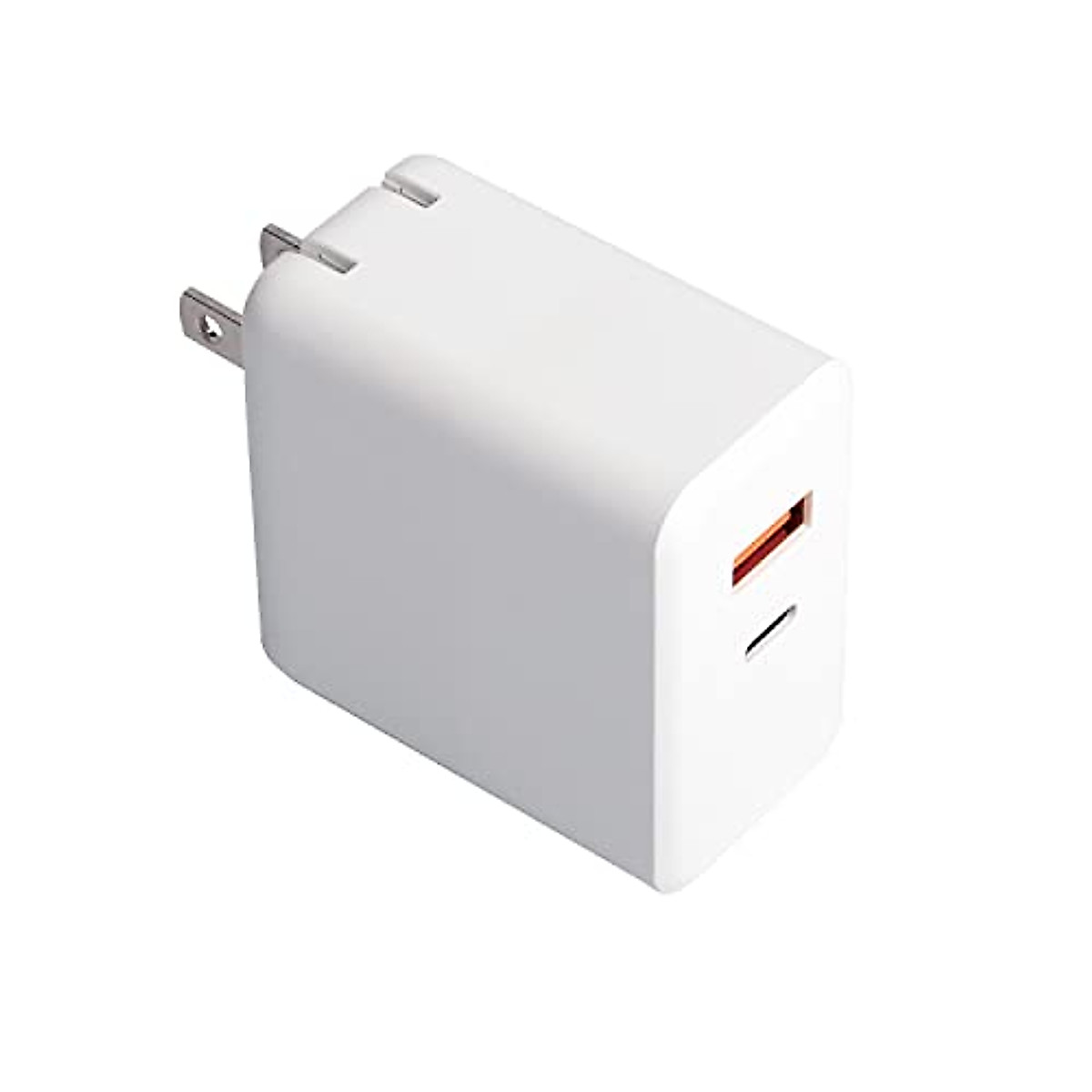 Konnek Stein USB C Charger,65W Type C Fasting Charger Adapter,Foldable Plug Dual Port Compatible with iPhone,Pixel,Galaxy S20 S10 S9,iPad Mini/Pro Fast,White,TF2003