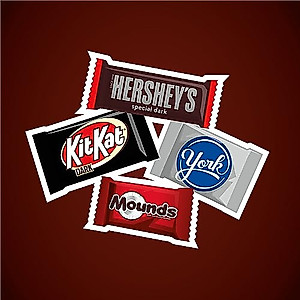 Hershey Assorted Dark Chocolate Flavored Snack Size, Candy Party Pack, 32.89 oz