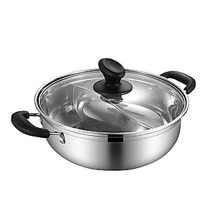 Hot Pot Household Induction Gas Cooking Pot Lid Kitchenware Shabu Shabu Stews Dishwasher Safe
