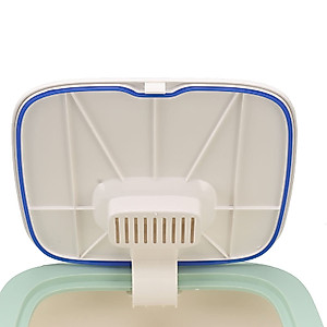 Rice Storage Container, 22.lb Food Storage Container with Lid and Measuring Cup, Moistureproof Cereal Grain Storage Box for Beans Grain Flour and Pet Food (Light Green)