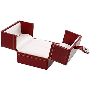 PIERA 14K White Gold Natural Garnet Ring Cushion Cut 7x7 mm Diamond Accents, size 10