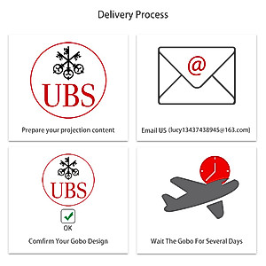 100W LED Logo GOBO Projector Ip67 Waterproof DJ Effect Light Including Free Custom Glass GOBO to Project Image for Hotel Company Store Wedding Advertising Indoor and Outdoor Use (100W)