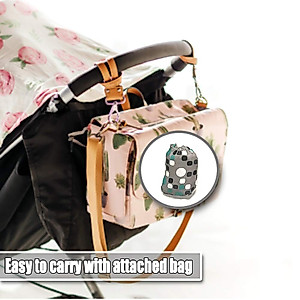 Portable Shopping Cart Cover | High Chair and Grocery Cart Covers for Babies, Kids, Infants & Toddlers ✮ Includes Free Carry Bag ✮ (Simple Blue Dot)