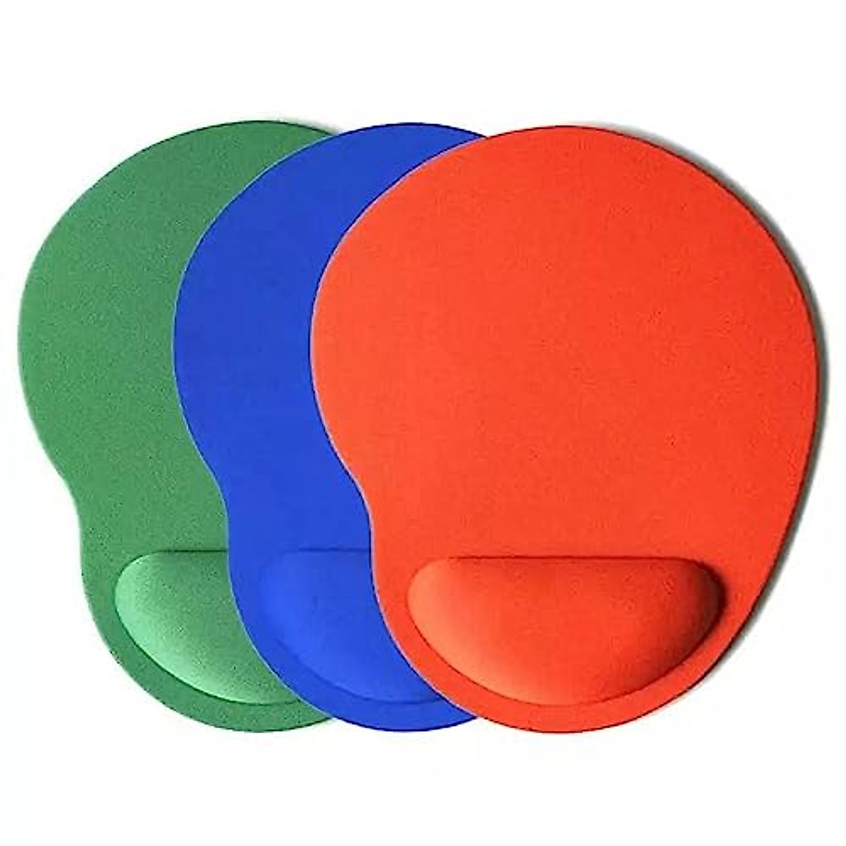 Ergonomic Computer Mouse Pad with Wrist Rest Support, Gaming Mouse Pad Non-Slip Base for Home Office Working Studying(Black)
