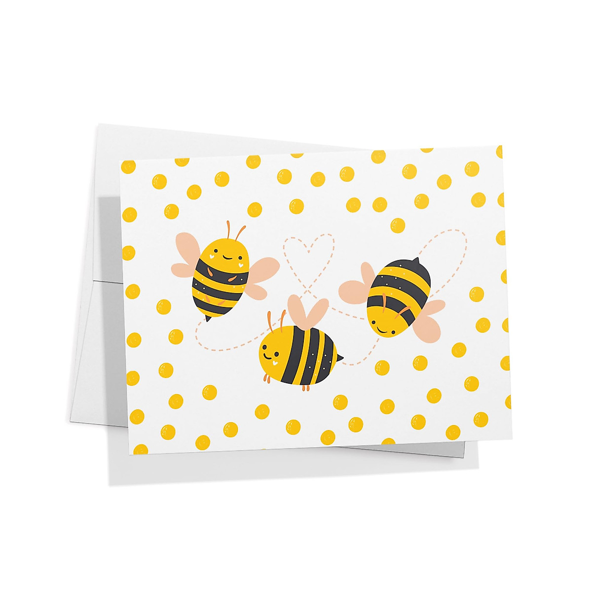 Twigs Paper - Assorted Bumble Bee Greeting Cards - Stationery Cards with Envelopes - Thank You Card - Blank Note Cards - Greeting Cards for All Occasions - Made in USA (5.5 x 4.25, Set of 12)
